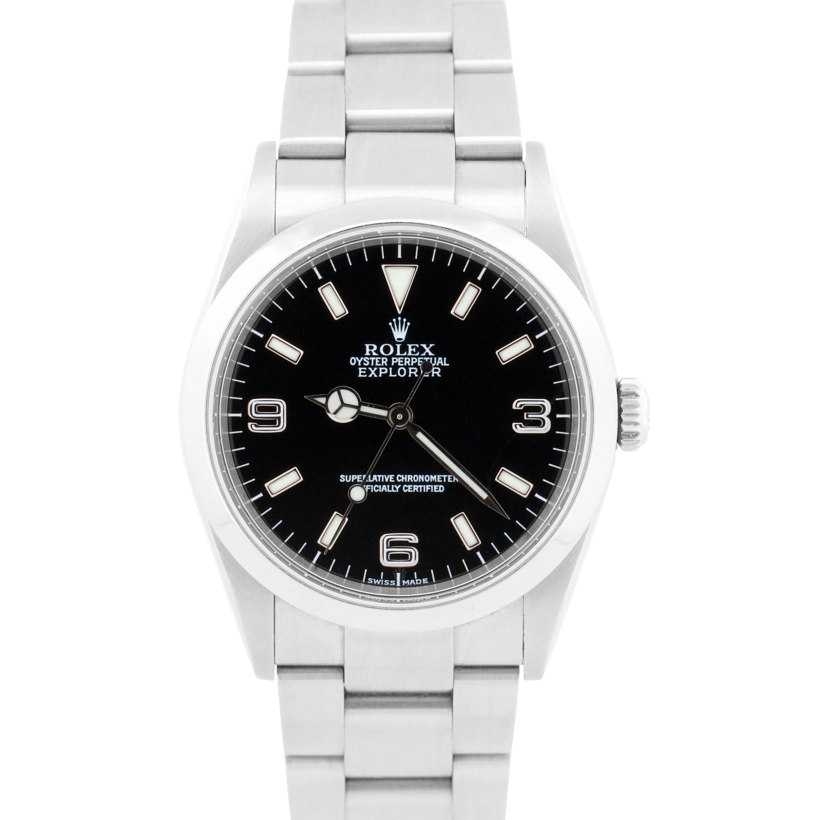 2025 CPO Rolex Explorer I Black 36mm 3-6-9 Stainless Steel Oyster MK2 ...