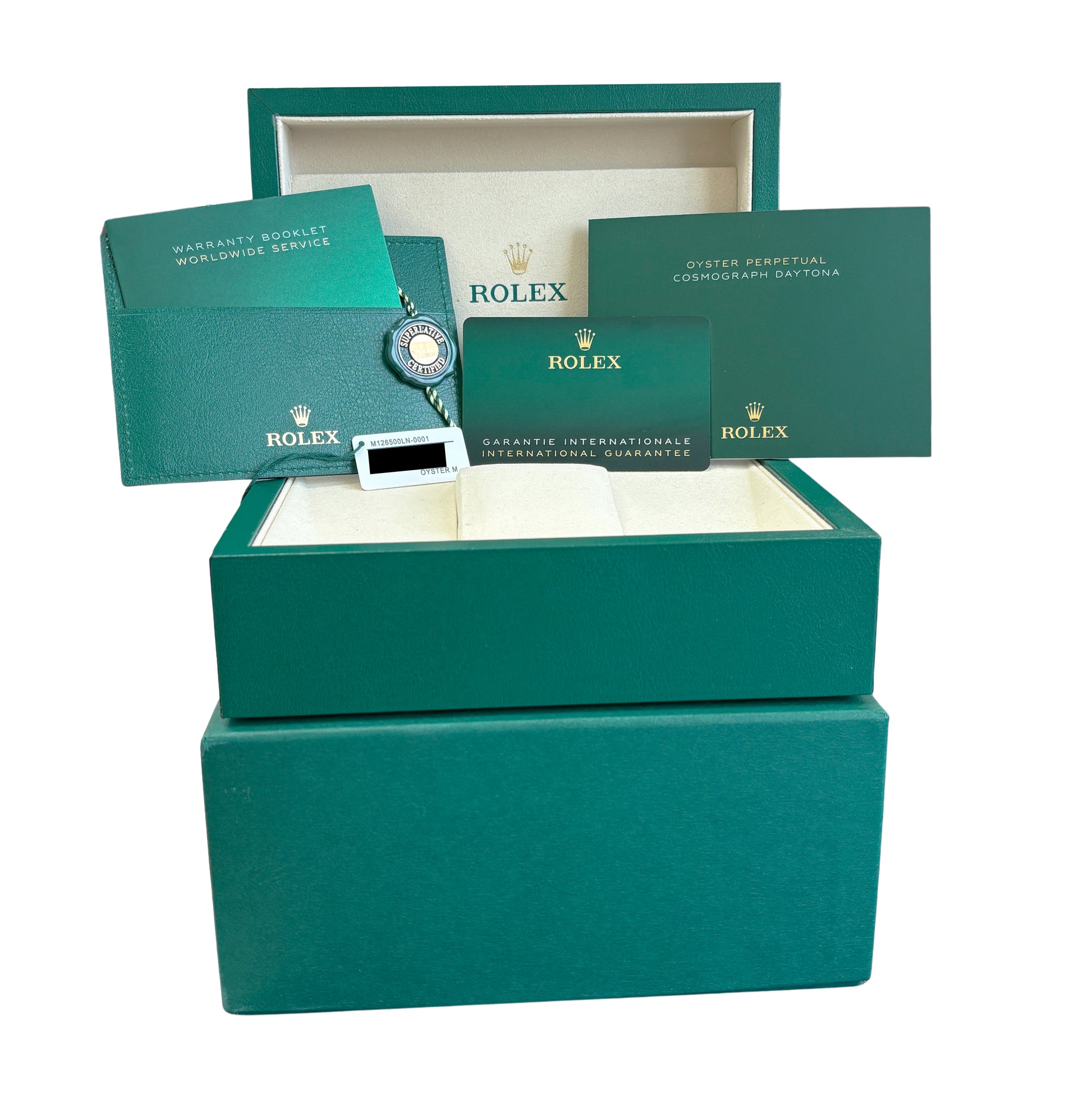 NEW UNWORN PAPERS Rolex Daytona Cosmograph White PANDA 40mm 126500 LN ...