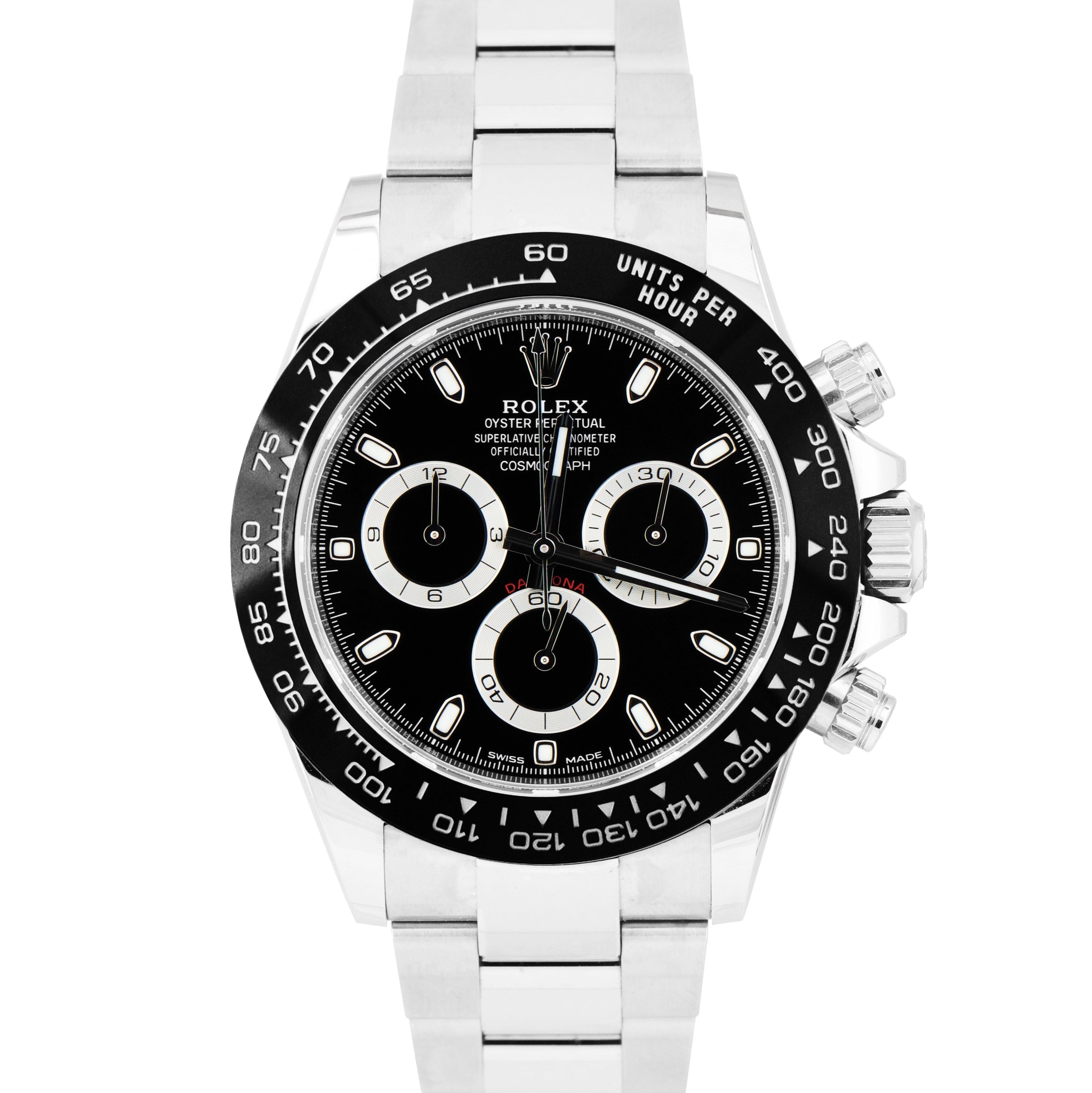 NEW PAPERS Rolex Daytona Cosmograph Black Stainless Ceramic Watch 1165 ...