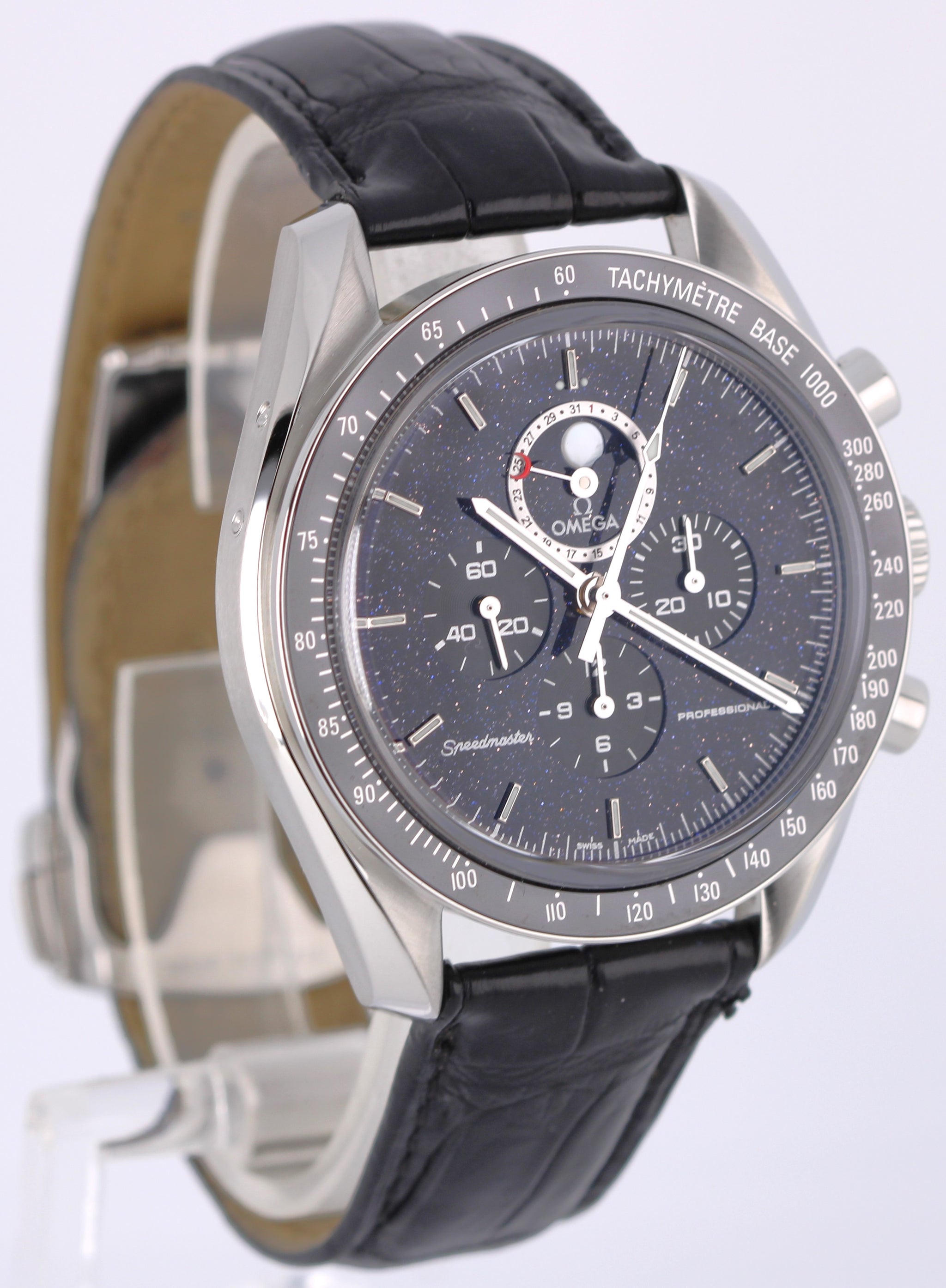Omega Speedmaster Moonphase Black Aventurine 44.25mm 311.33.44.32.01.0 ...
