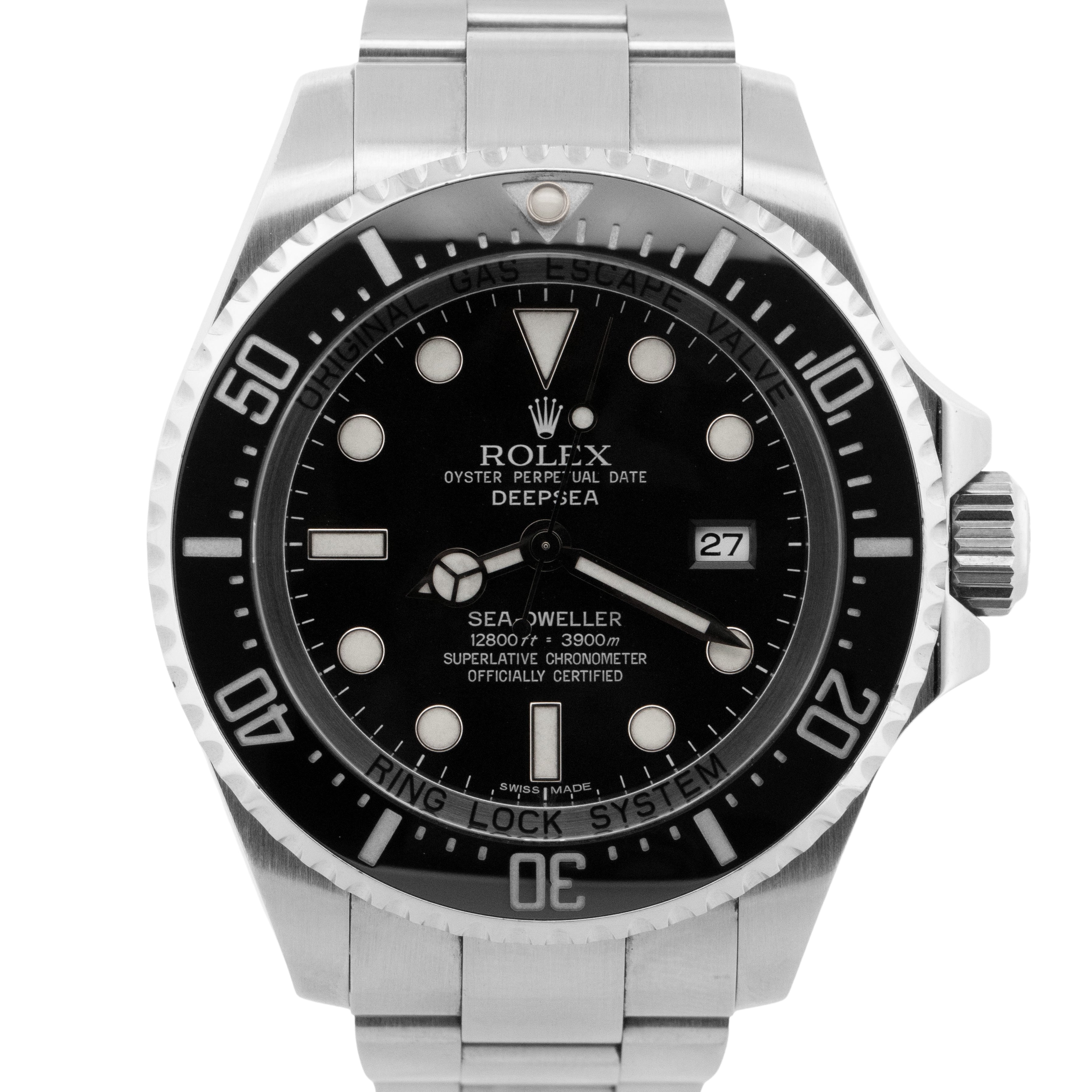 2011 PAPERS Rolex Sea-Dweller Deepsea 116660 BLACK 44mm Ceramic Steel ...