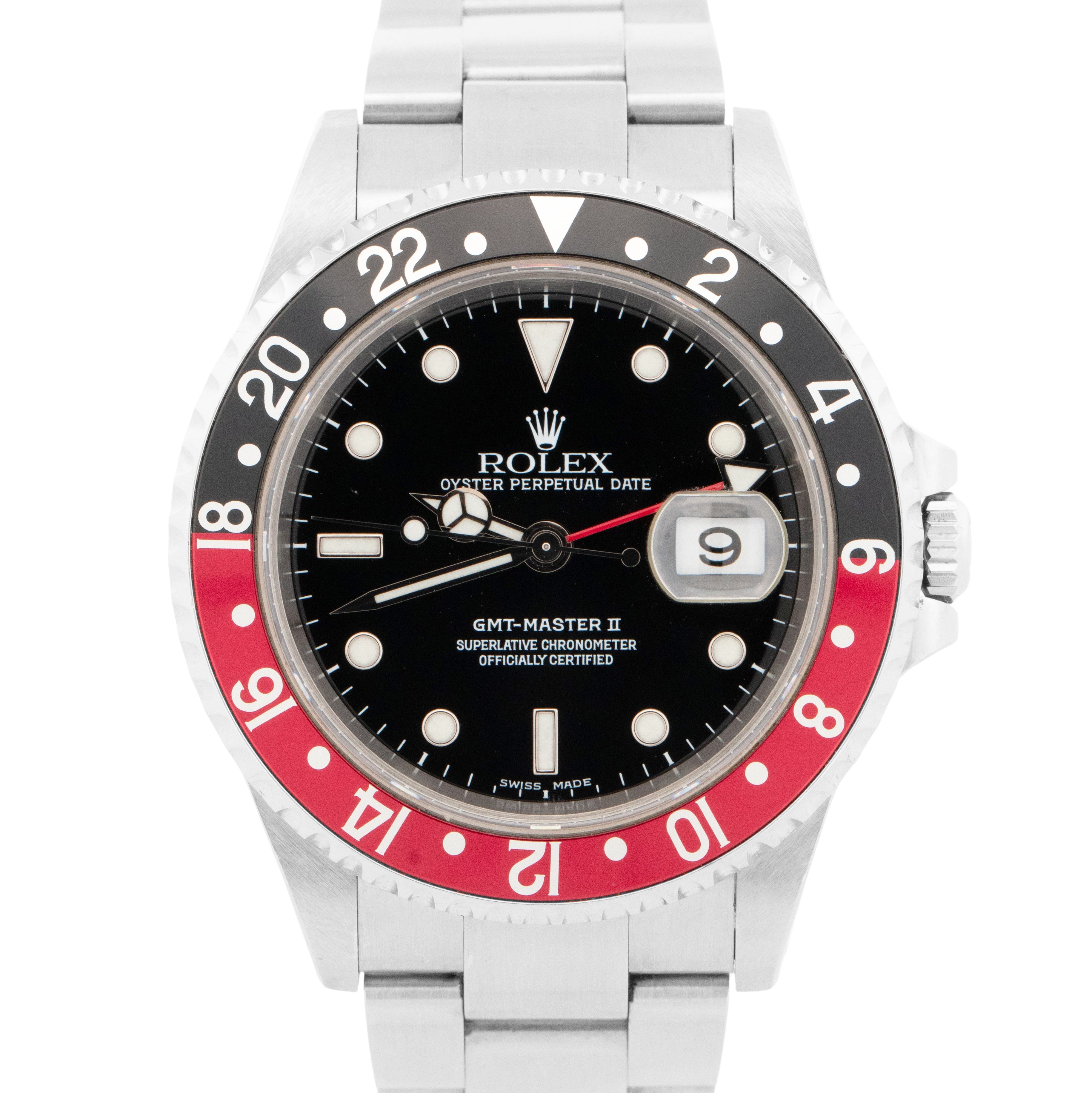 Rolex GMT-Master II Coke 16710 Red Black Bezel 40mm 16710 Watch ...