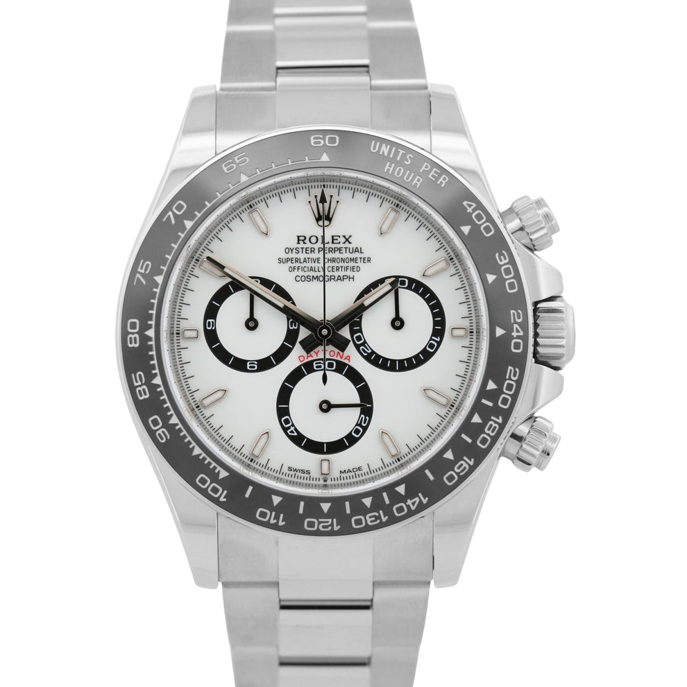2024 PAPERS Rolex Daytona Cosmograph Steel PANDA White Steel 40mm 1265 ...