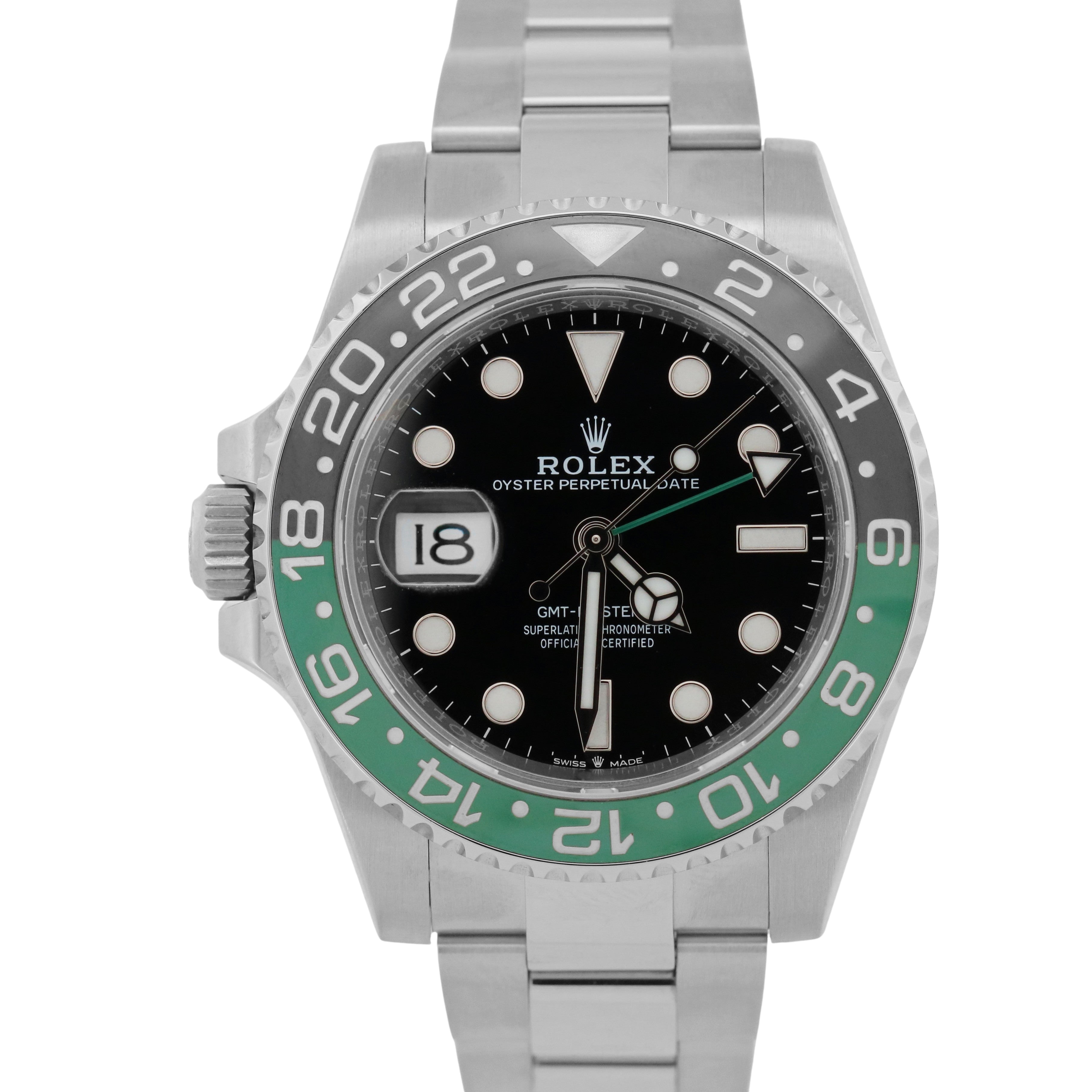 Rolex GMT-Master II SPRITE GREEN Black Steel Ceramic 40mm OYSTER 12672 ...